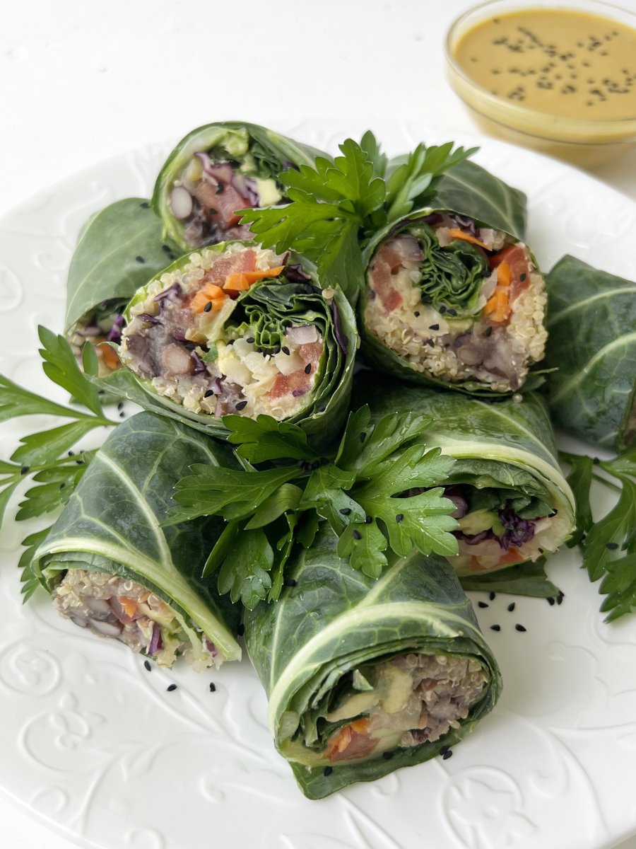 Collard Wraps Recipe - Healthy Alyona