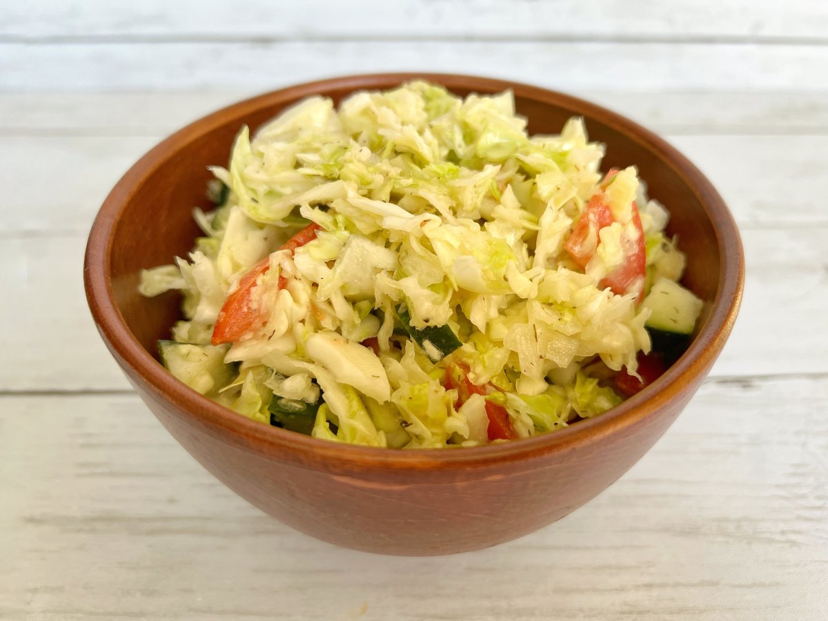 Easy Cabbage Salad Recipe - Healthy Alyona