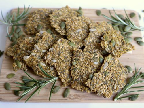 Raw Multi-Seed Crackers - Healthy Alyona